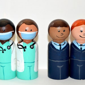 Community Helper Peg Dolls - Etsy