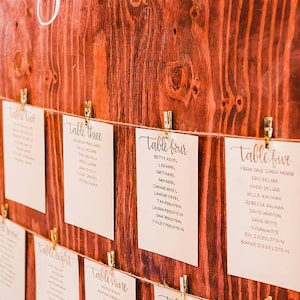 Hand Lettered Table Assignment Sign Calligraphy - Etsy