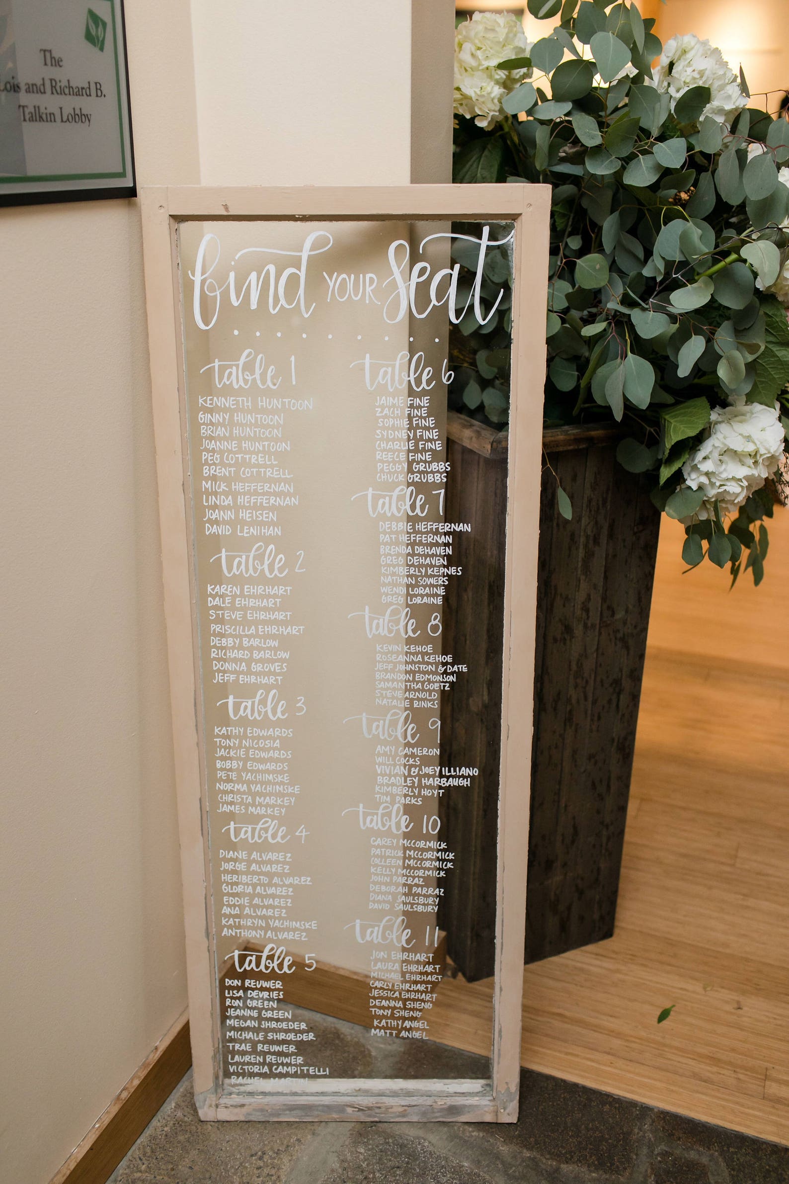 Hand Lettered Table Assignment Sign Calligraphy - Etsy