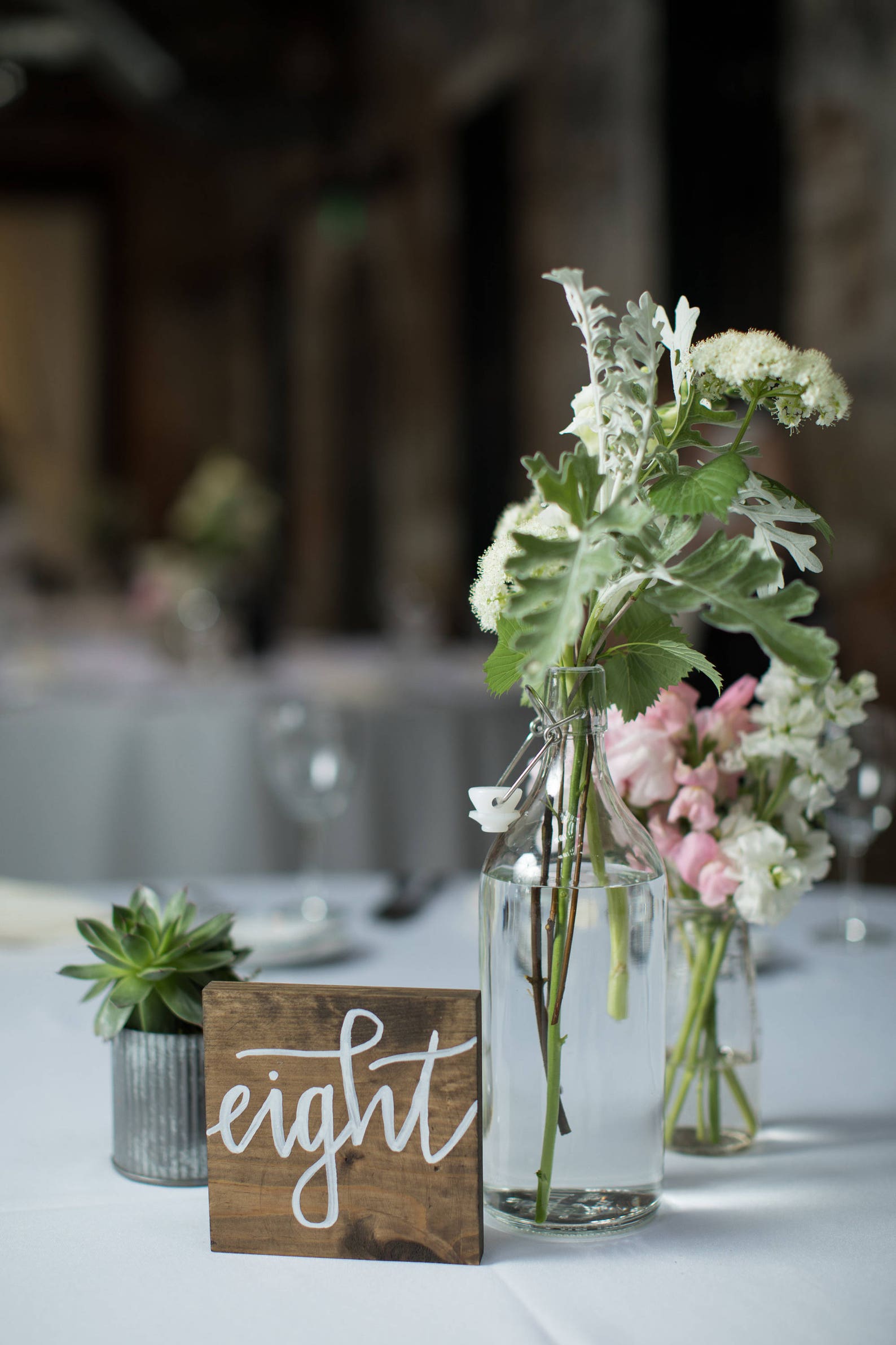 Wooden Hand Lettered Table Numbers - Etsy