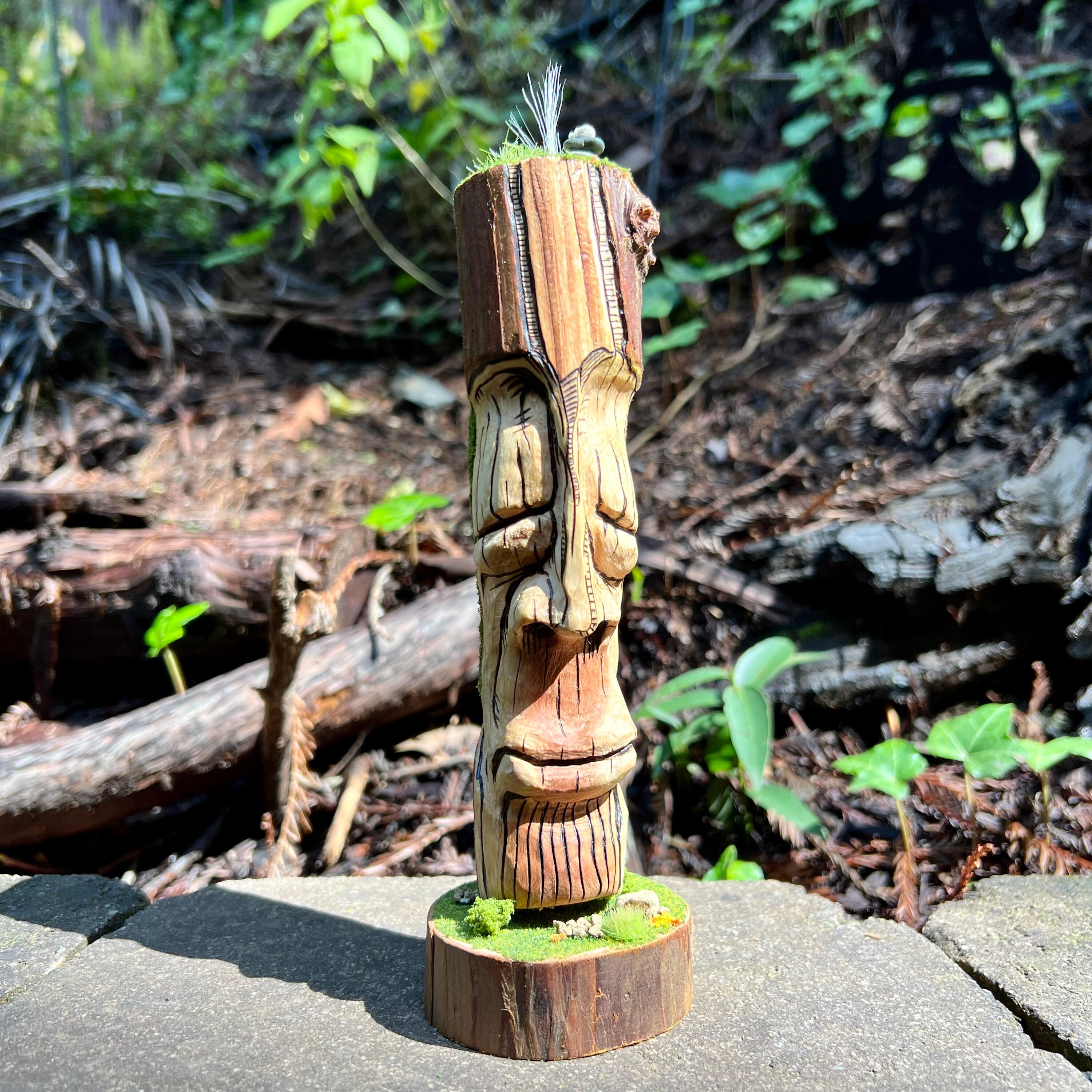 Shemprosius Whittledown Tree Spirit Wood Carving Pyrography - Etsy