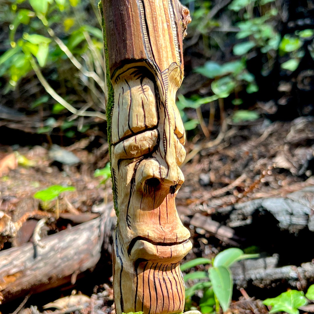 Shemprosius Whittledown Tree Spirit Wood Carving Pyrography - Etsy