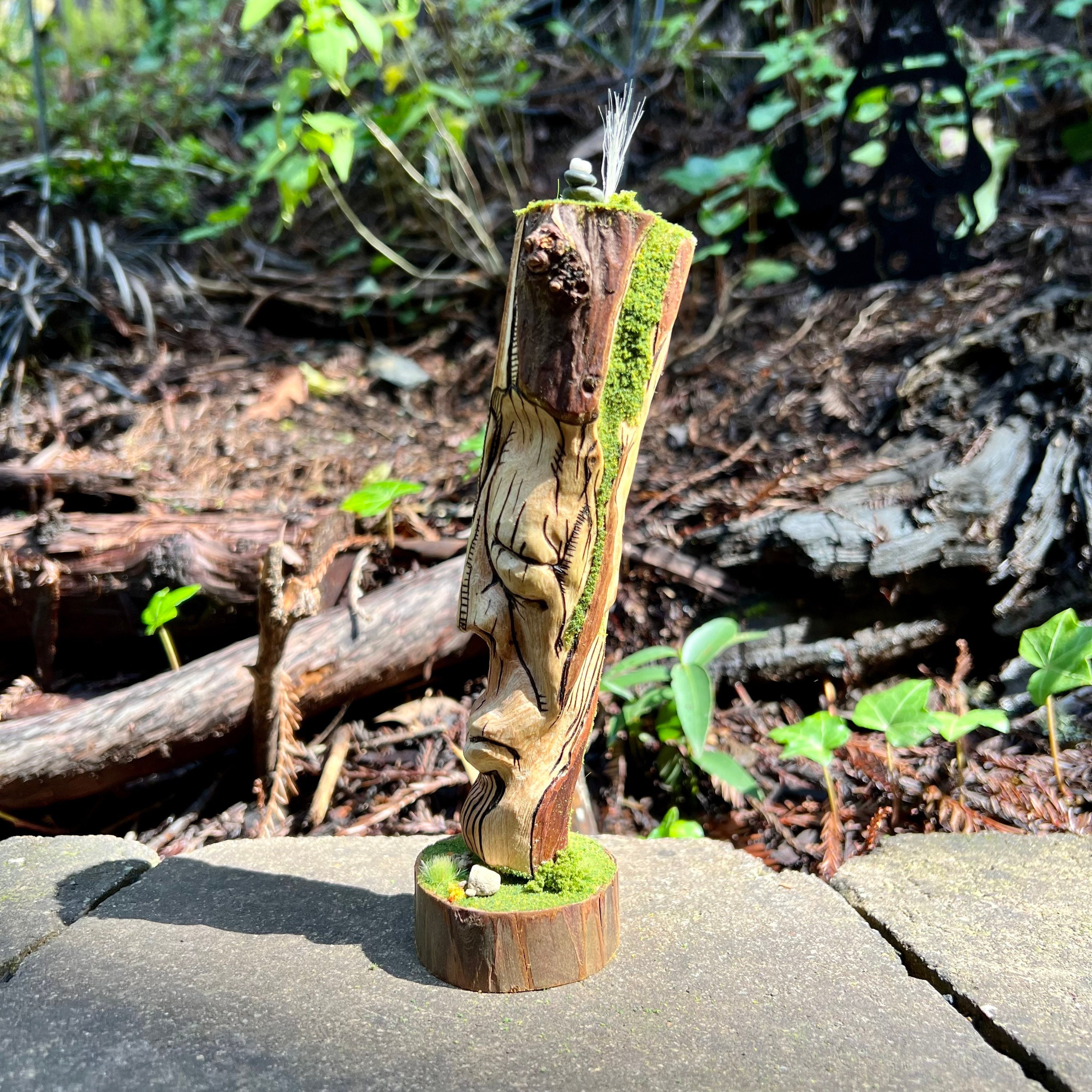 Shemprosius Whittledown Tree Spirit Wood Carving Pyrography - Etsy