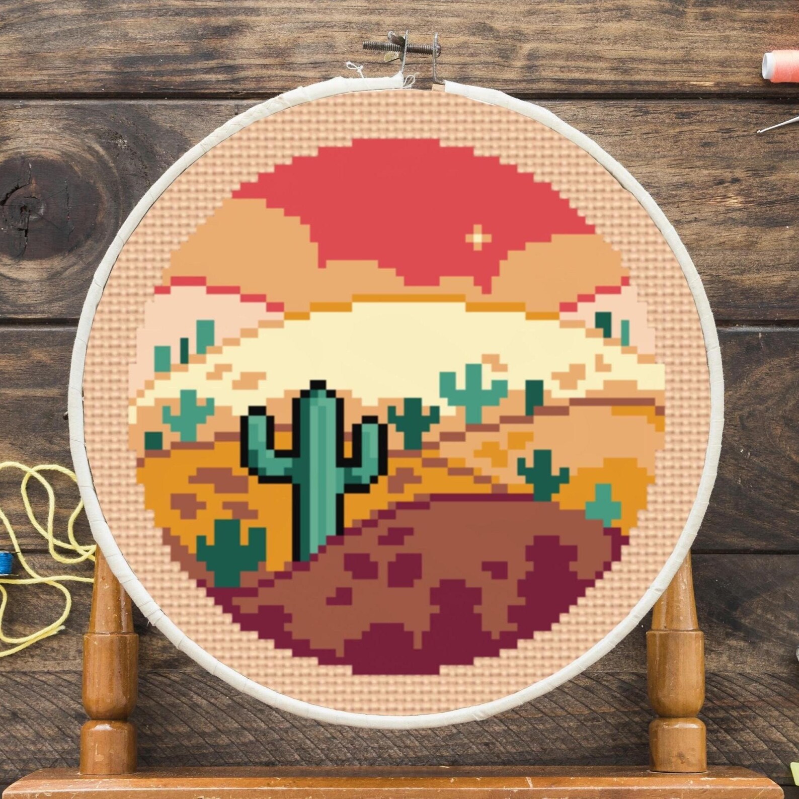 Desert Hills Cross Stitch Pattern - Etsy