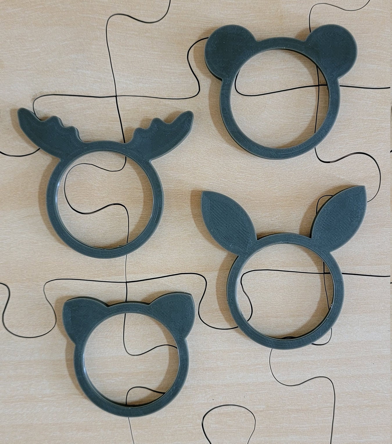 3D Printed Animal Hoops - Etsy