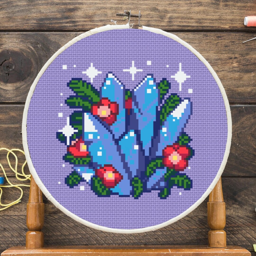 Crystals Cross Stitch Pattern - Etsy