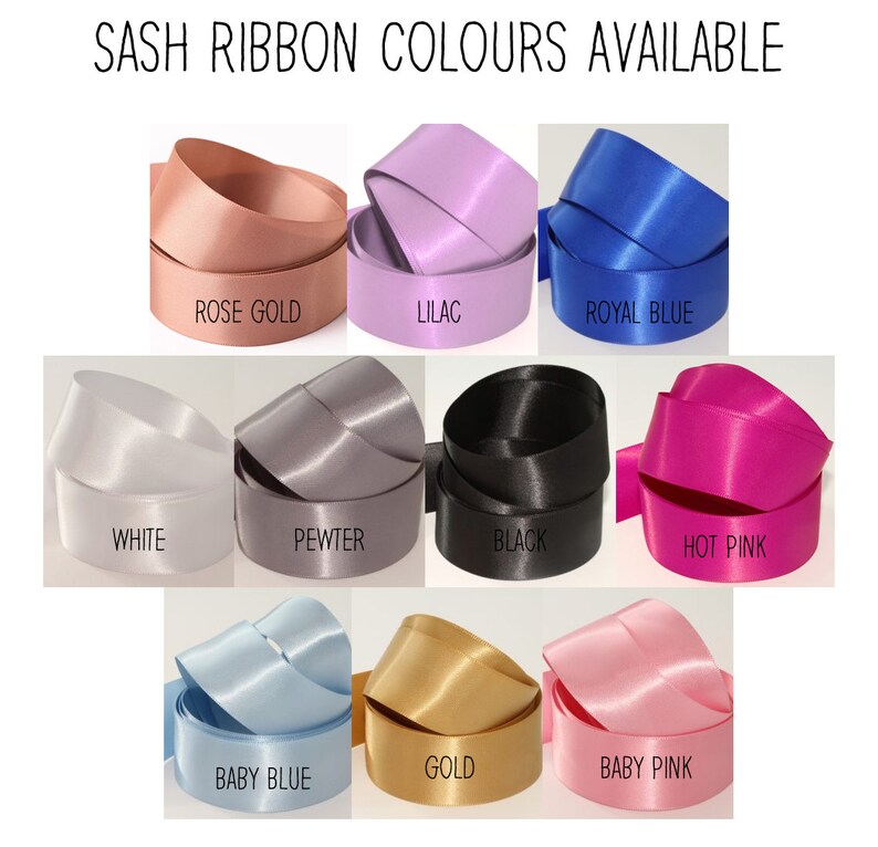 Personalised Wedding Hen Party Satin Ribbon Rhinestone Sash | Etsy