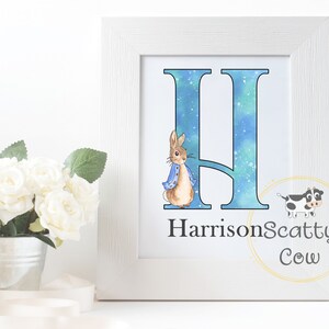 Peter Rabbit Alphabet, PNG, Digital Download - Letters Included F,G, H ...