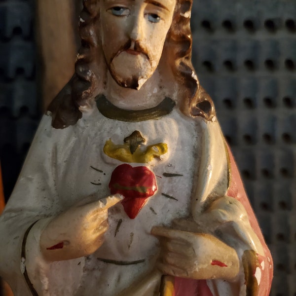 Scared Heart of Jesus Statue - Etsy