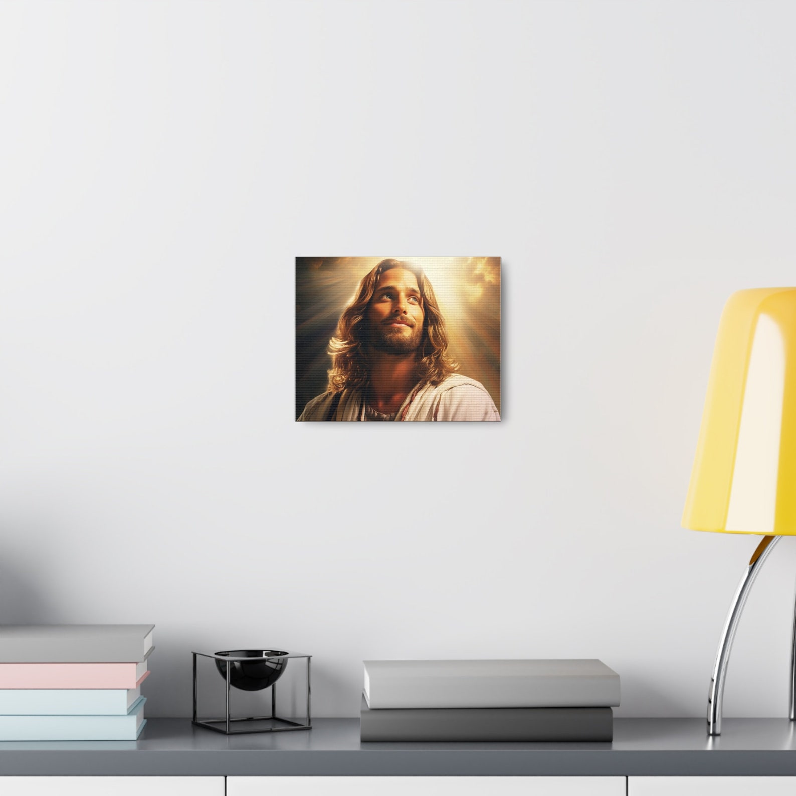 Jesus Art Canvas With Sunlight Blessed Canvas Prayer Photo Jesus Canvas ...