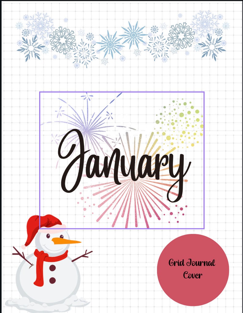 12 Monthly Cover Pages - Journal Title Pages in Color - Monthly Planner ...