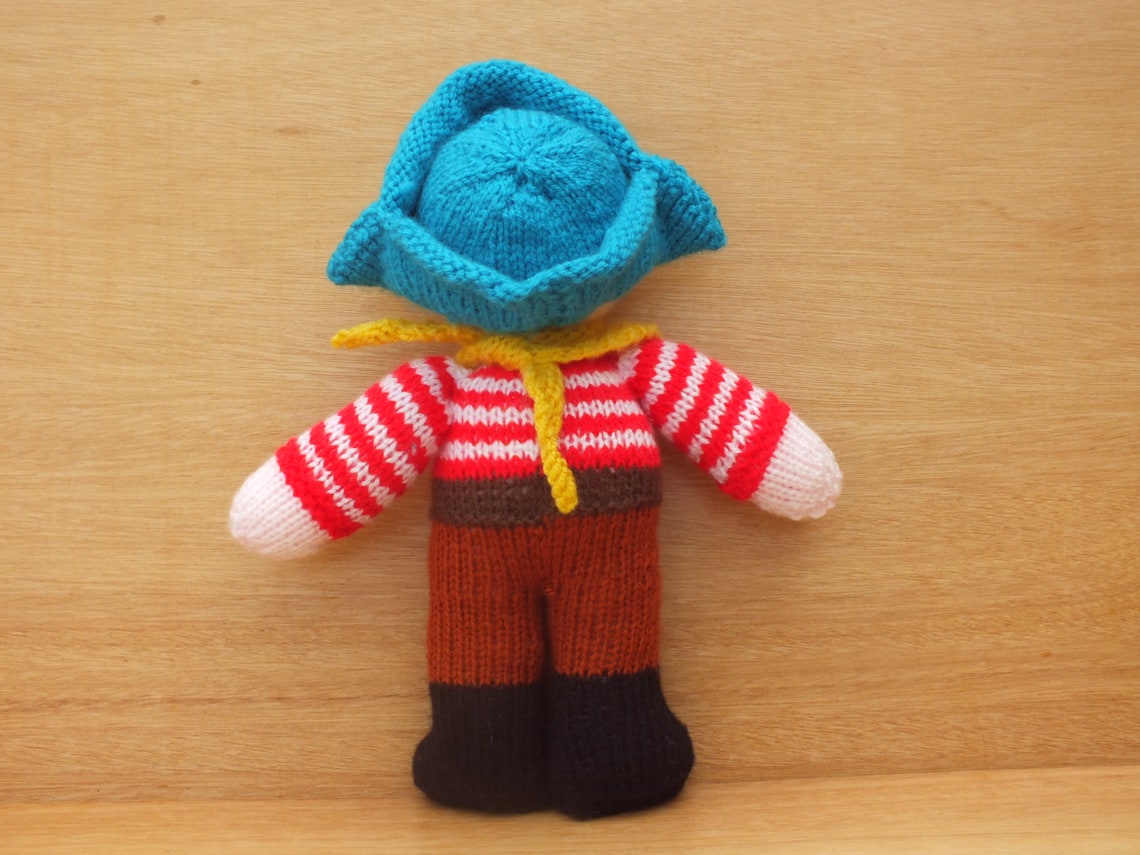 Hand Knitted Pirate, Stuffed Soft Nautical Toys, Boys Knitted Dolls, CE ...