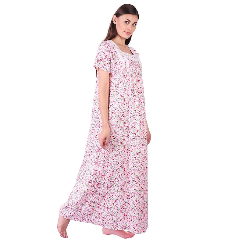 COMBO OF 2 NIGHTY Women's Clothing Soft Cotton Nighty/nightwear/night ...