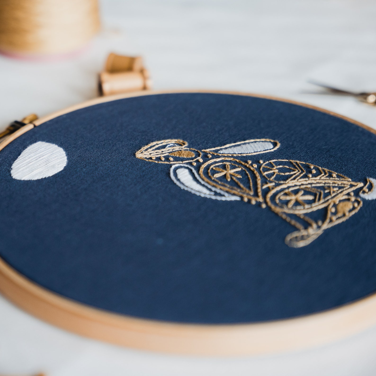 Hare Embroidery Pattern PDF for Beginners Embroidery Digital Download ...