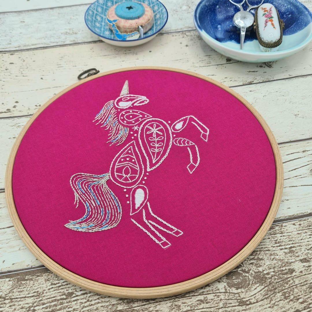 Unicorn Embroidery Pattern PDF for Beginners Embroidery Digital ...