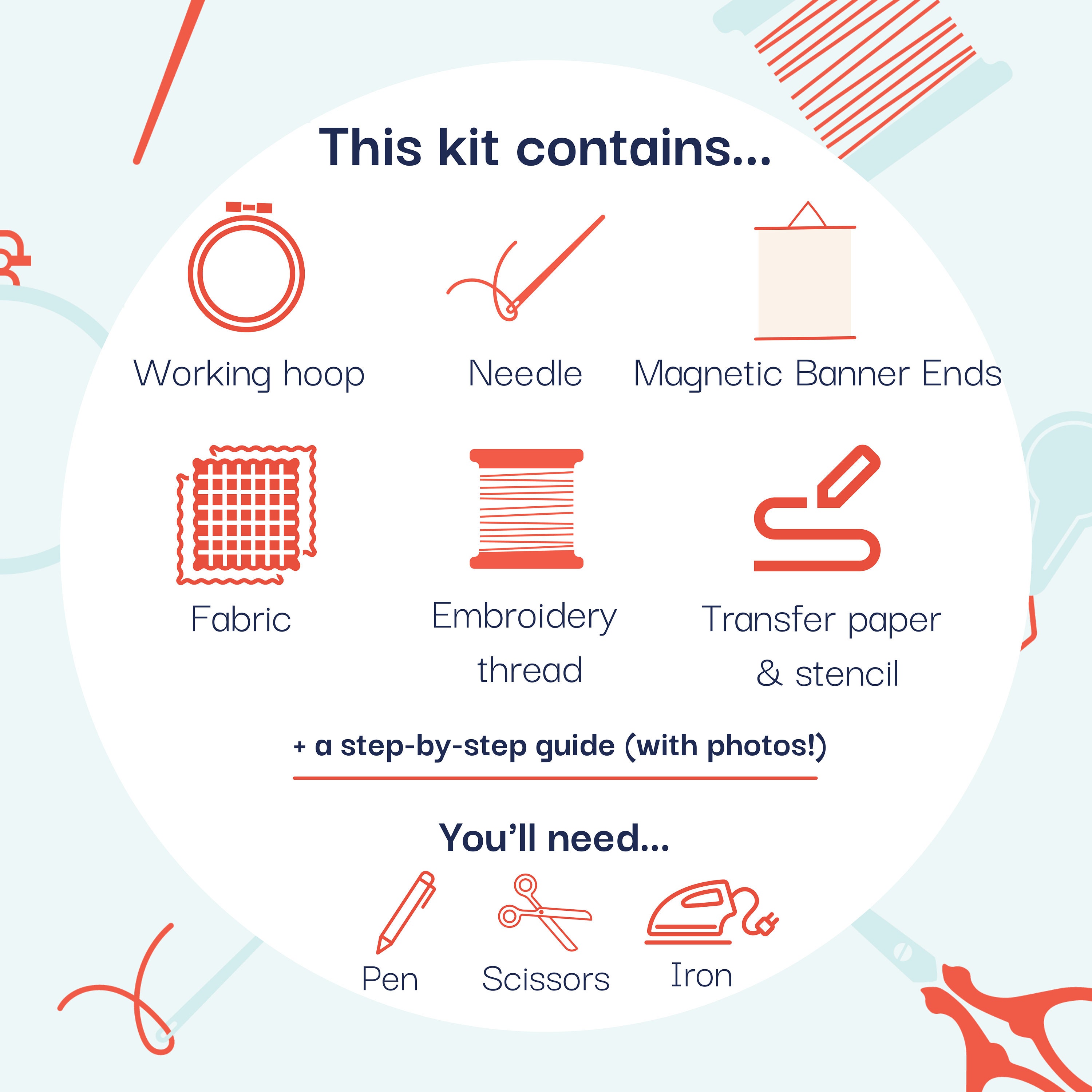 Sunrise Banner Embroidery Kit Craft Kit for Beginners - Etsy