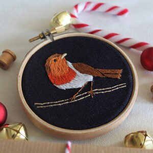 Robin Mini Embroidery Kit for Beginner Embroidery Kit for Gift for ...