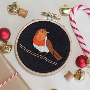 Robin Mini Embroidery Kit for Beginner Embroidery Kit for Gift for ...