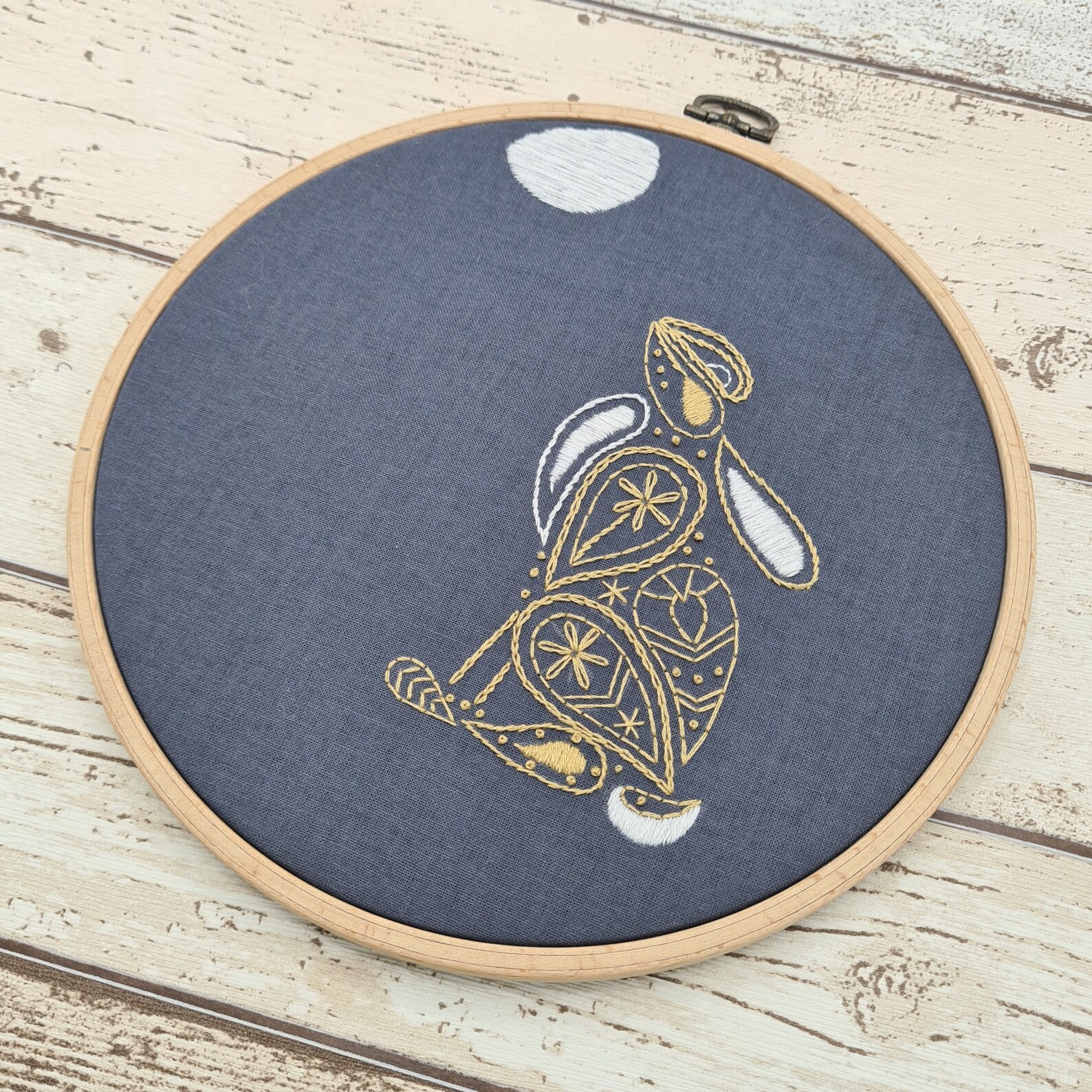 Hare Embroidery Pattern PDF for Beginners Embroidery Digital Download ...