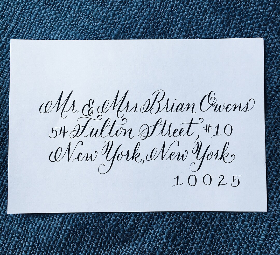Envelope Calligraphy / Wedding Calligraphy / Invitation Calligraphy ...