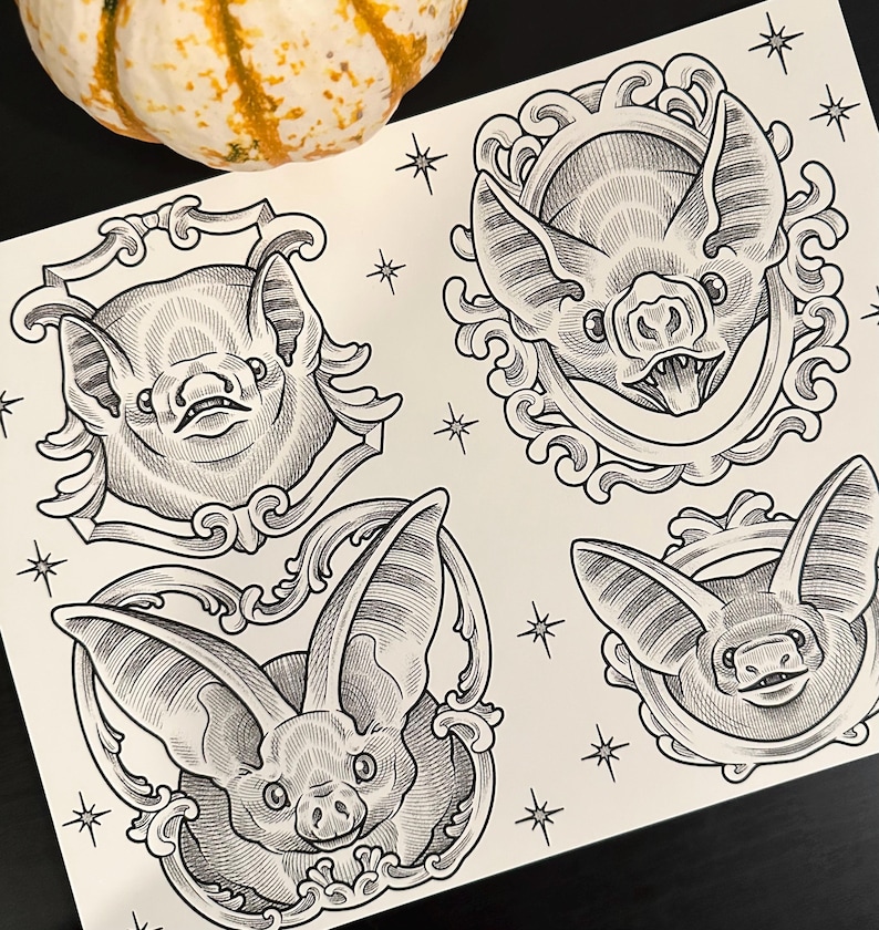 Bat Gallery Print - Etsy