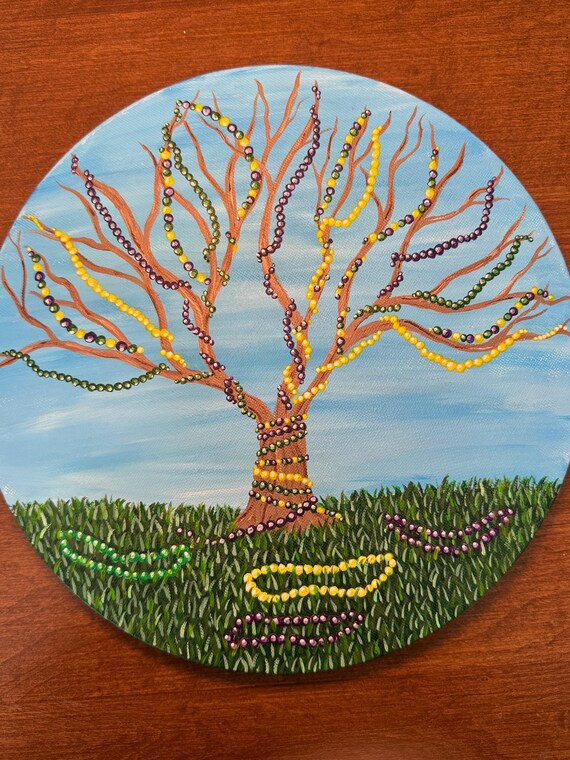Mardi Gras Bead Artwork