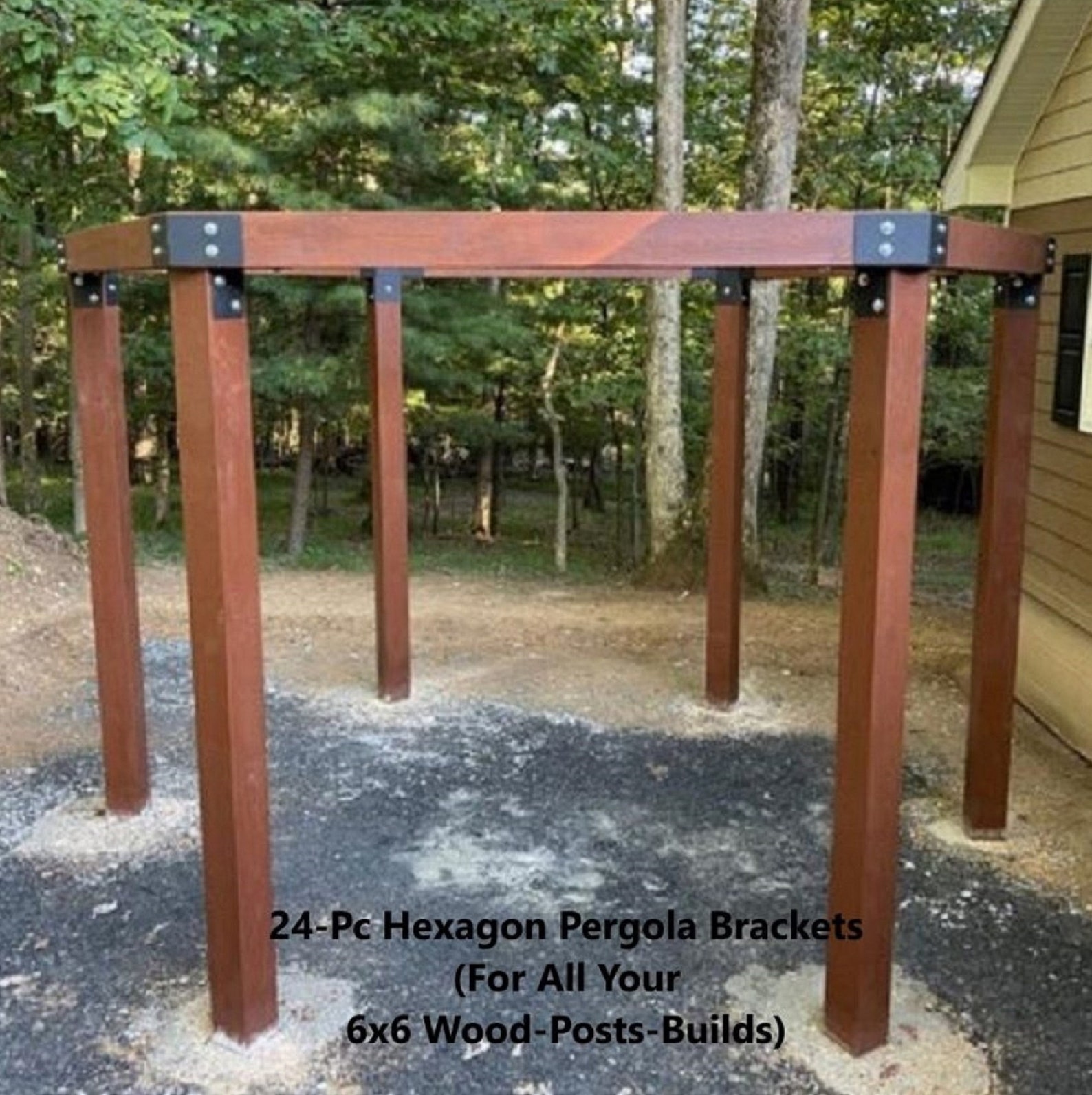 Posthugger™ 24 Pc 6x6 Hexagon Pergola Bracket Set for 6x6 - Etsy
