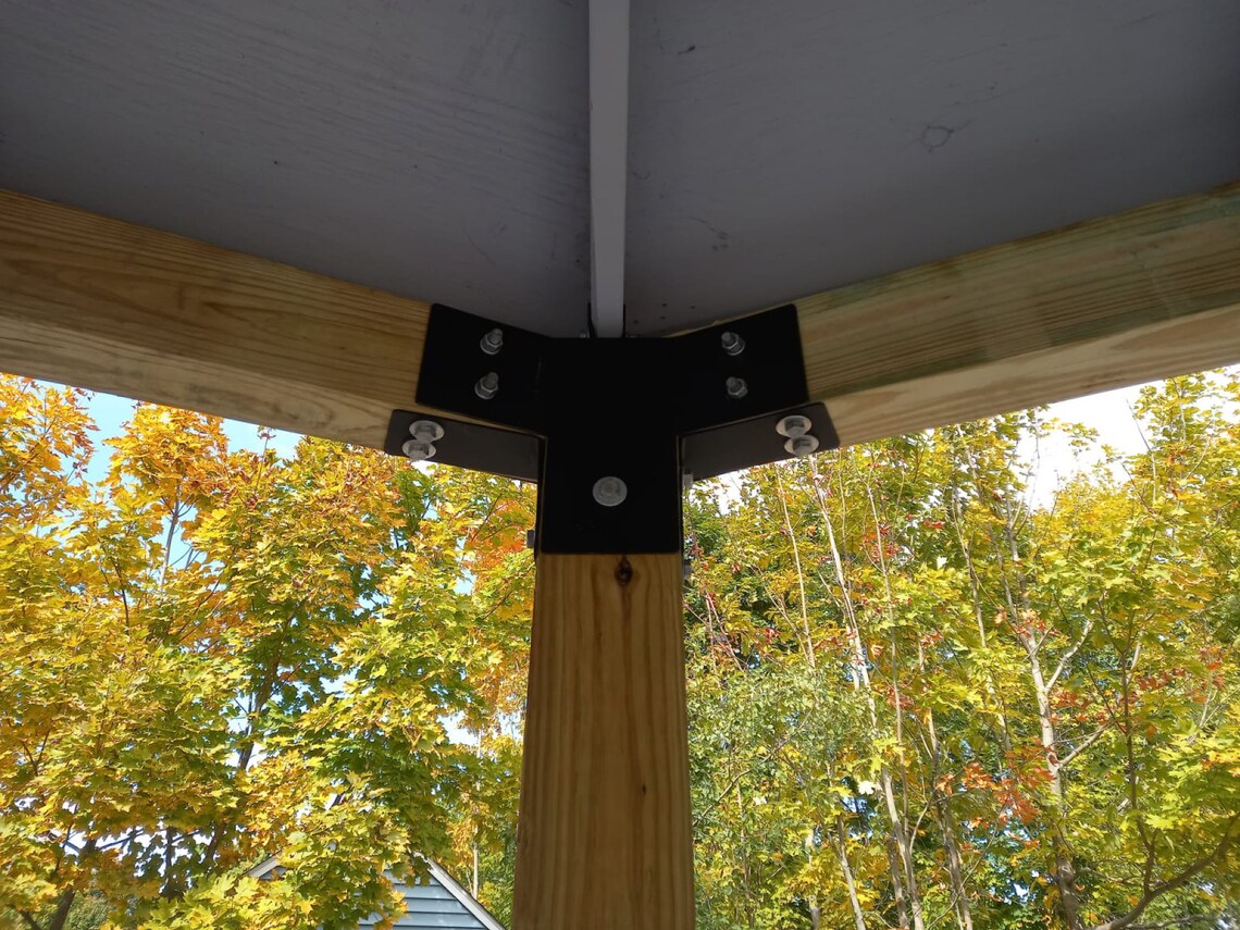 Posthugger™ 32 Pc 6x6 Octagon Pergola Bracket Set | for 6x6 (5.5"x5.5 ...