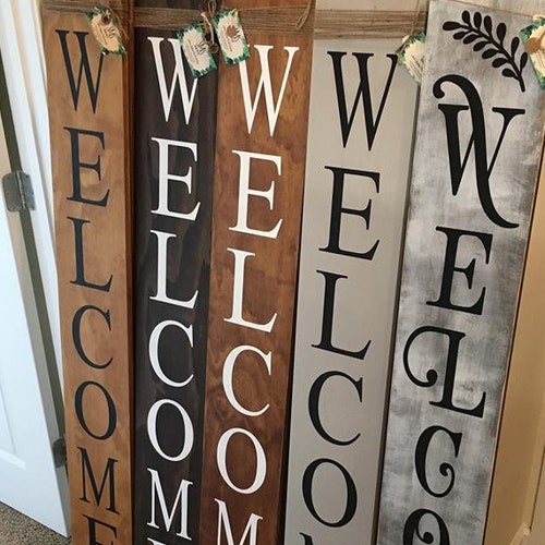 Front Porch Welcome Sign 5 Foot Welcome Sign 4 Foot - Etsy