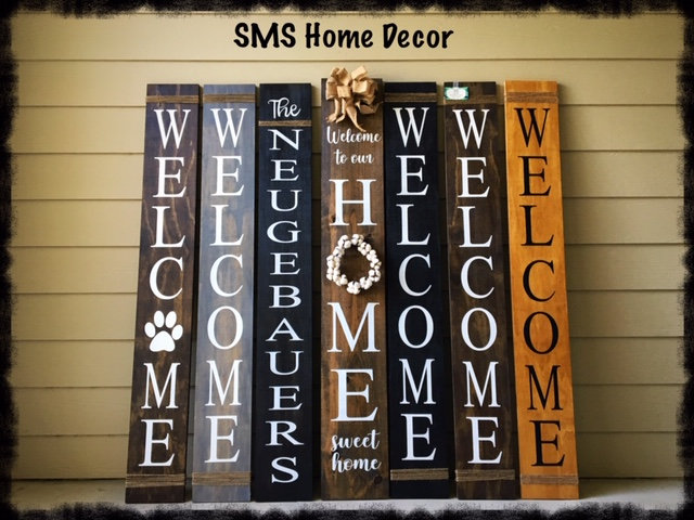 Front Porch Welcome Sign 5 Foot Welcome Sign 4 Foot | Etsy