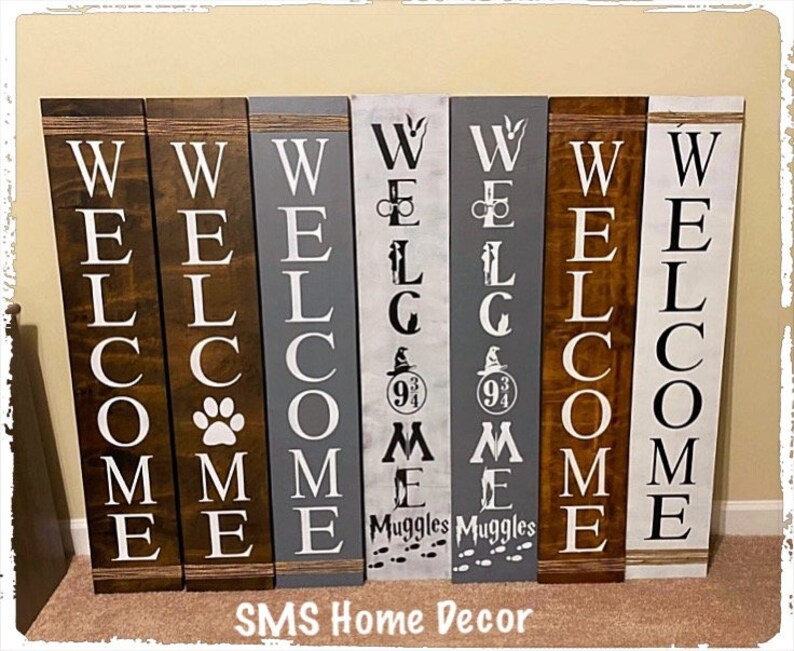 Front Porch Welcome Sign 5 Foot Welcome Sign 4 Foot - Etsy