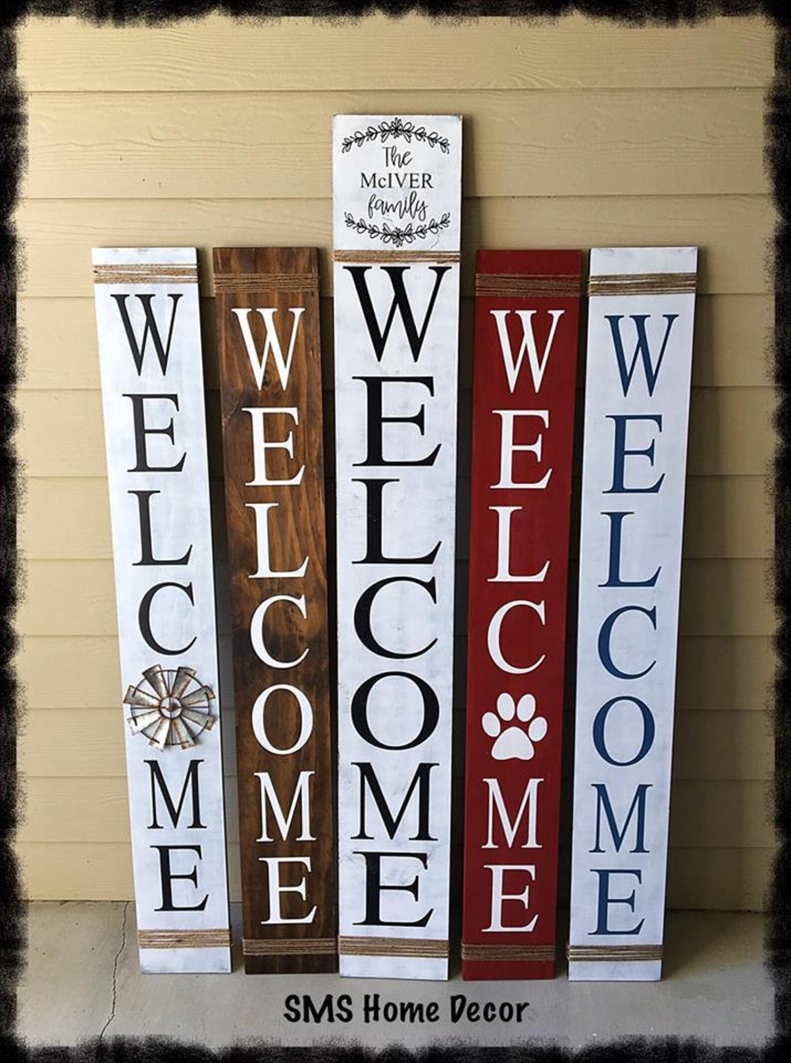 Front Porch Welcome Sign 5 Foot Welcome Sign 4 Foot | Etsy