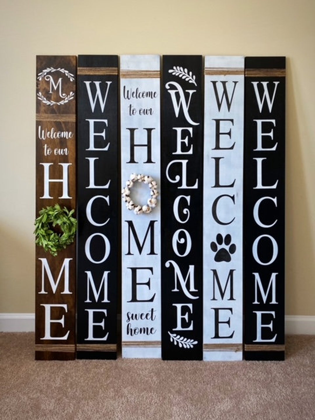 Front Porch Welcome Sign 5 Foot Welcome Sign 4 Foot - Etsy