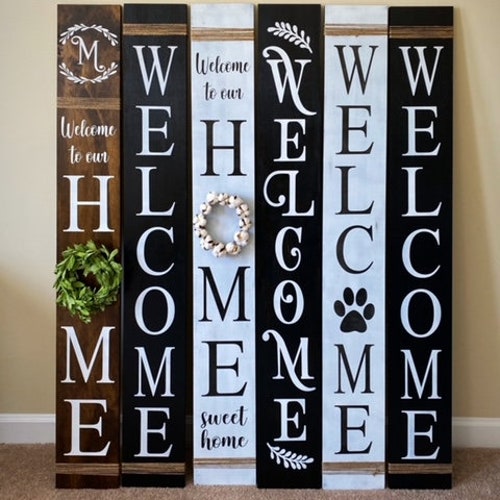 Front Porch Welcome Sign 5 Foot Welcome Sign 4 Foot - Etsy