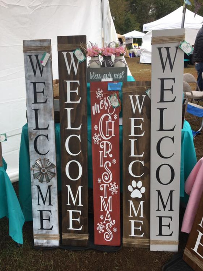 Front Porch Welcome Sign 5 Foot Welcome Sign 4 Foot - Etsy