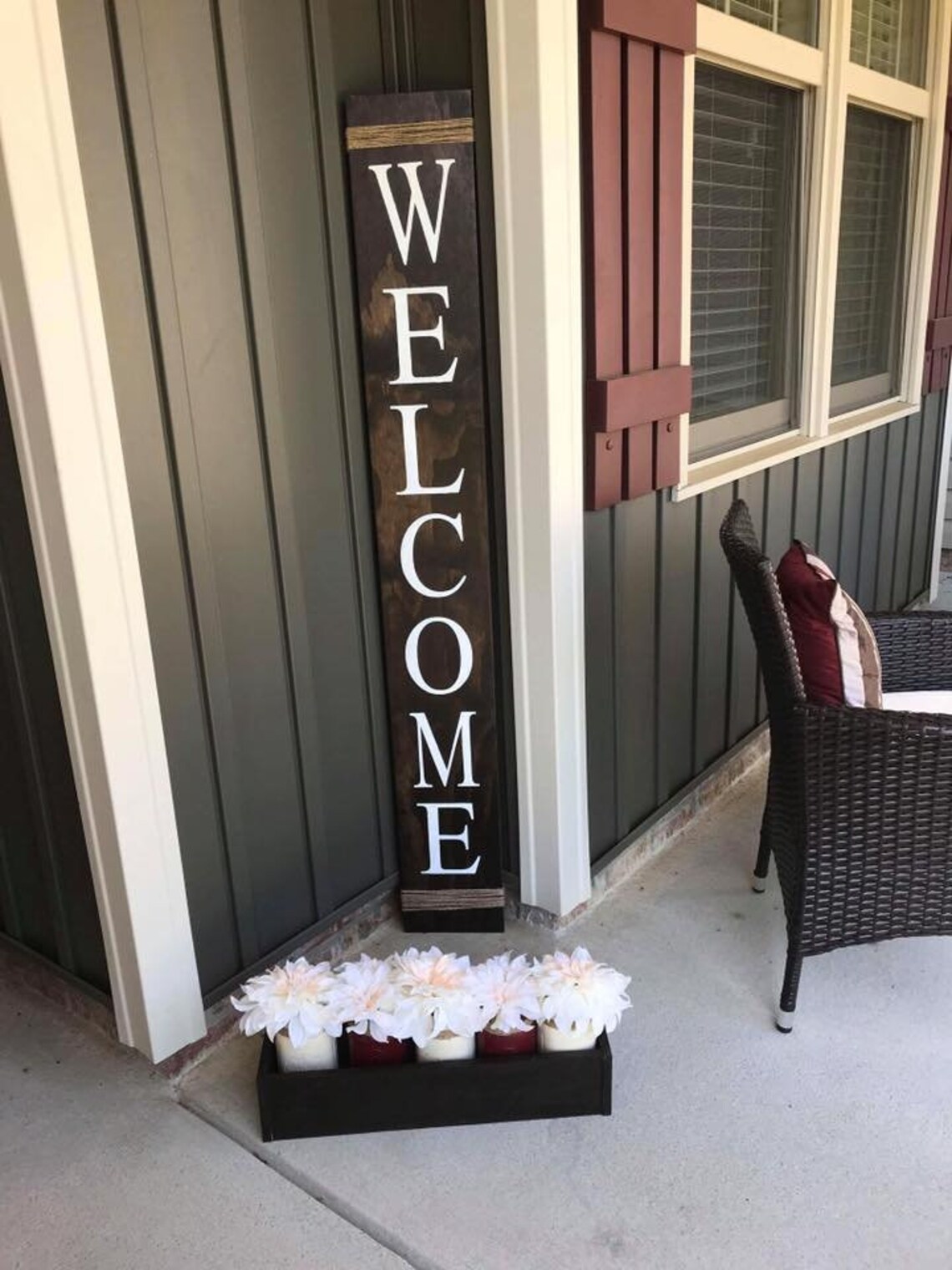 Front Porch Welcome Sign 5 Foot Welcome Sign Crazy Dogs - Etsy