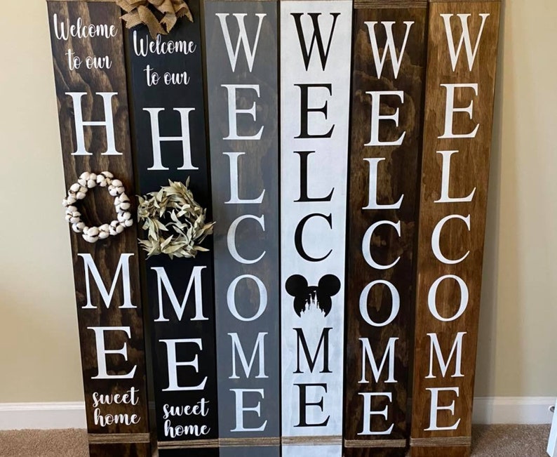 Front Porch Welcome Sign 5 Foot Welcome Sign 4 Foot - Etsy