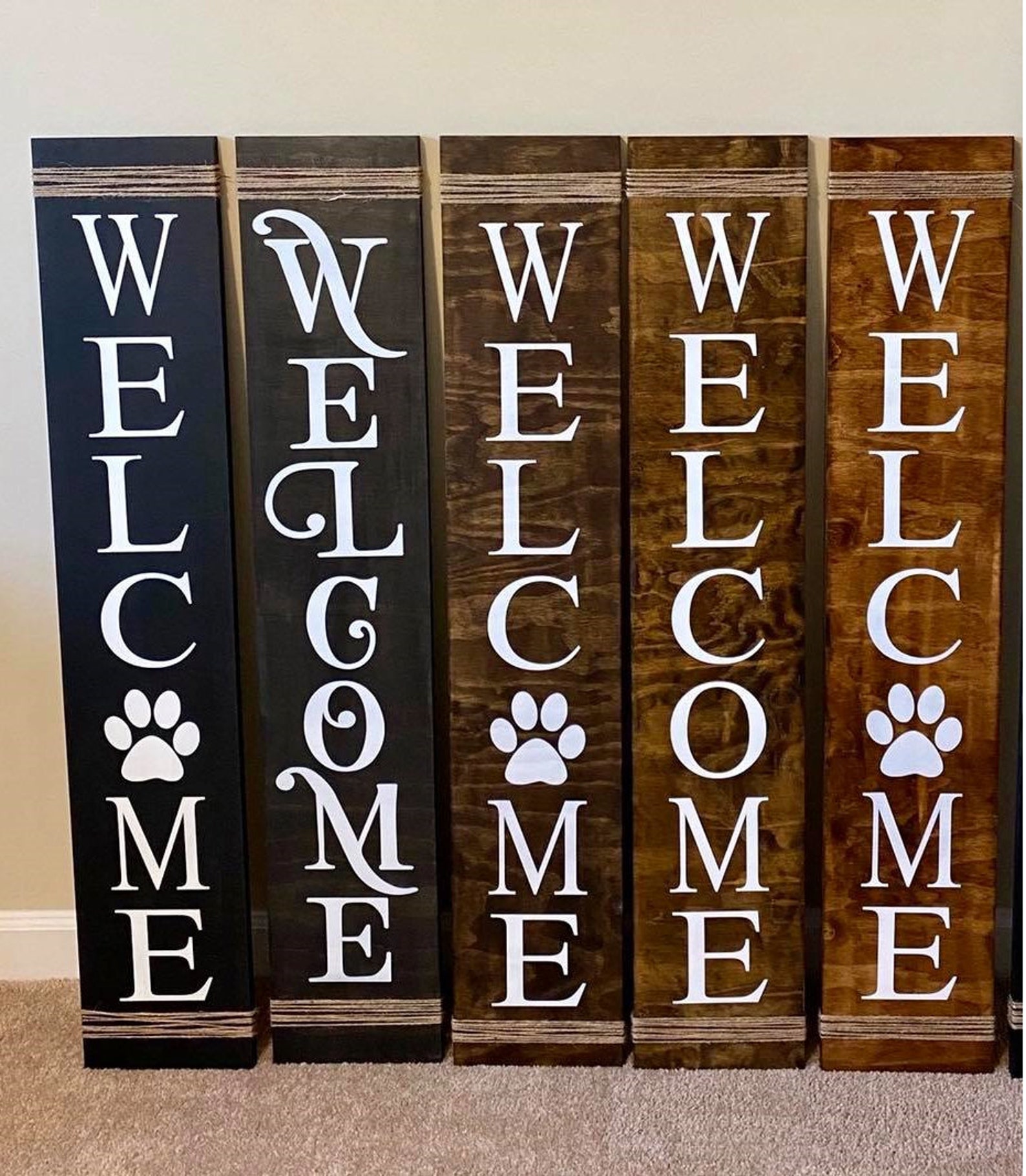 4 Foot Front Porch Welcome Signs! - 4 Foot Welcome Sign - Rustic Porch ...