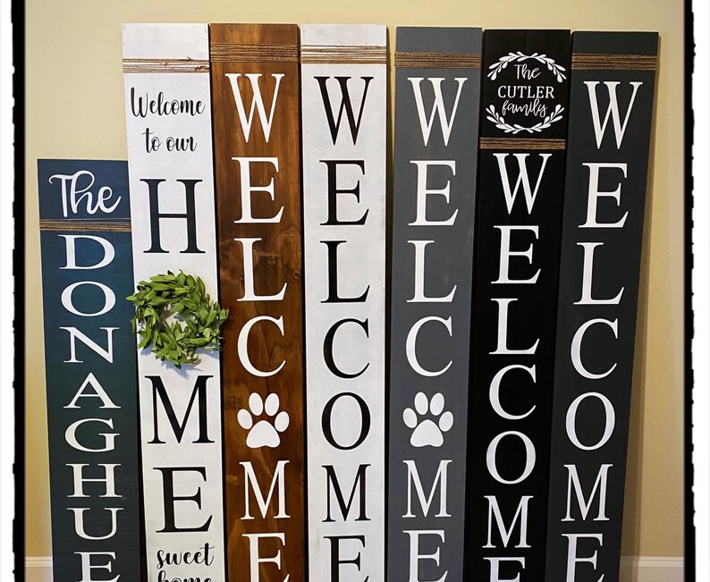 Front Porch Welcome Sign 5 Foot Welcome Sign 4 Foot - Etsy