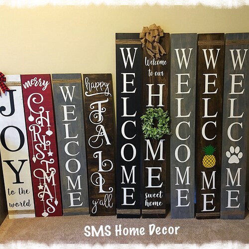 Front Porch Welcome Sign 5 Foot Welcome Sign 4 Foot - Etsy