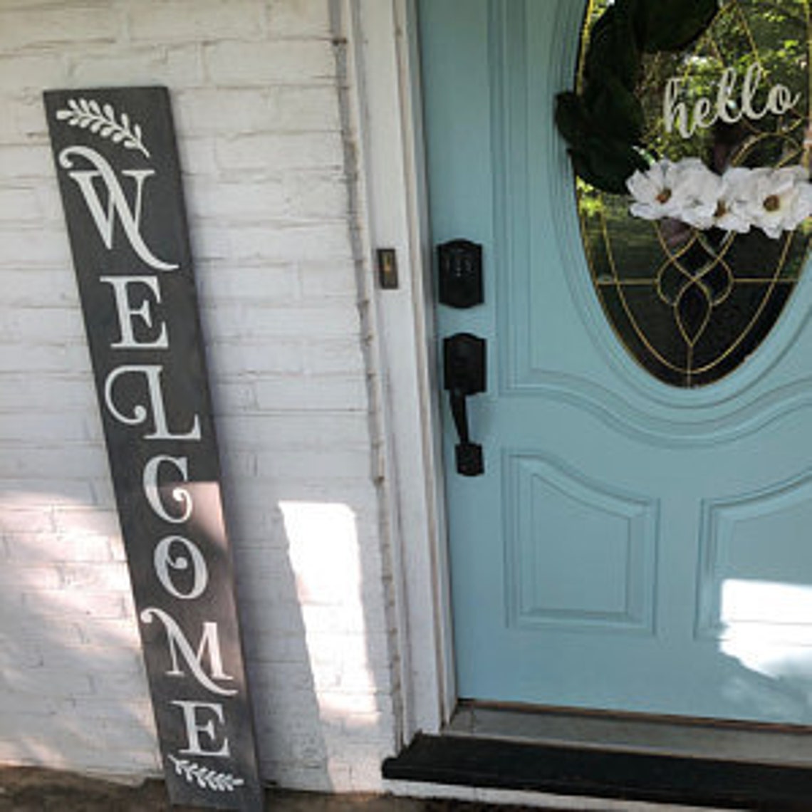 4 Foot Front Porch Welcome Signs! - 4 Foot Welcome Sign - Rustic Porch ...