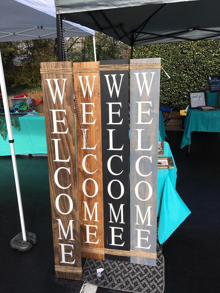 Front Porch Welcome Sign 5 Foot Welcome Sign 4 Foot | Etsy