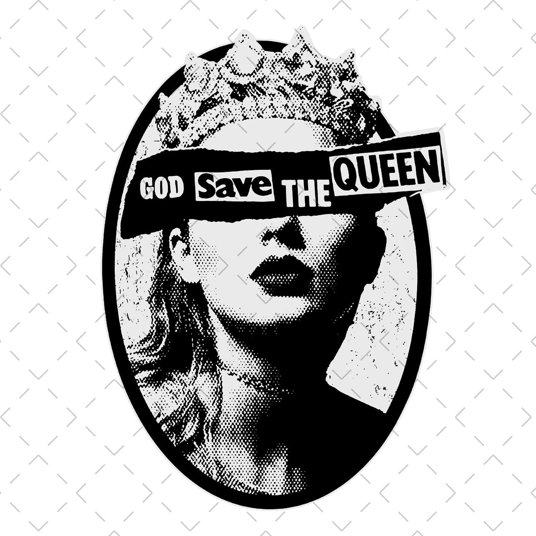 God Save the Queen PNG Digital File, GSTQ Platinum Jubilee Souvenir ...
