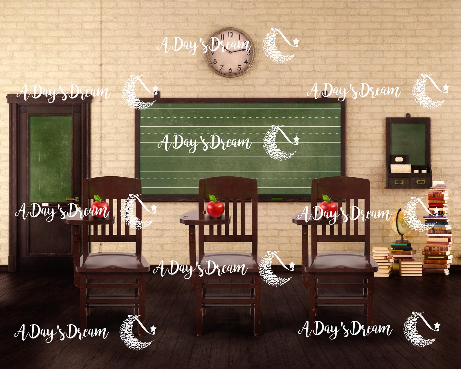 School Classroom Digital Backdrop - Etsy