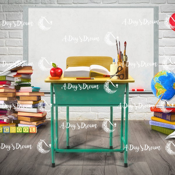 School Digital Background - Etsy