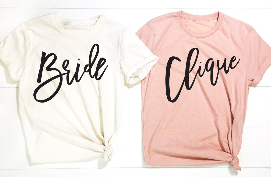 Bride Clique Shirt, Bachelorette Party Shirts, Bride Shirt, Bridal ...