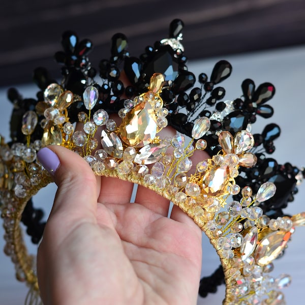 Black Tiara - Etsy