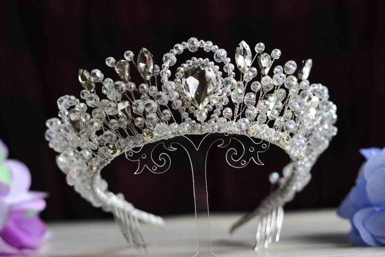 Crystal Tiara for a Little Princess Gold Wedding Tiara Gold - Etsy