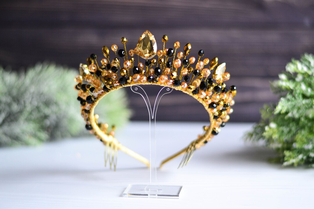 Crystal Light and Delicate Tiara for the Bride Blue Wedding - Etsy