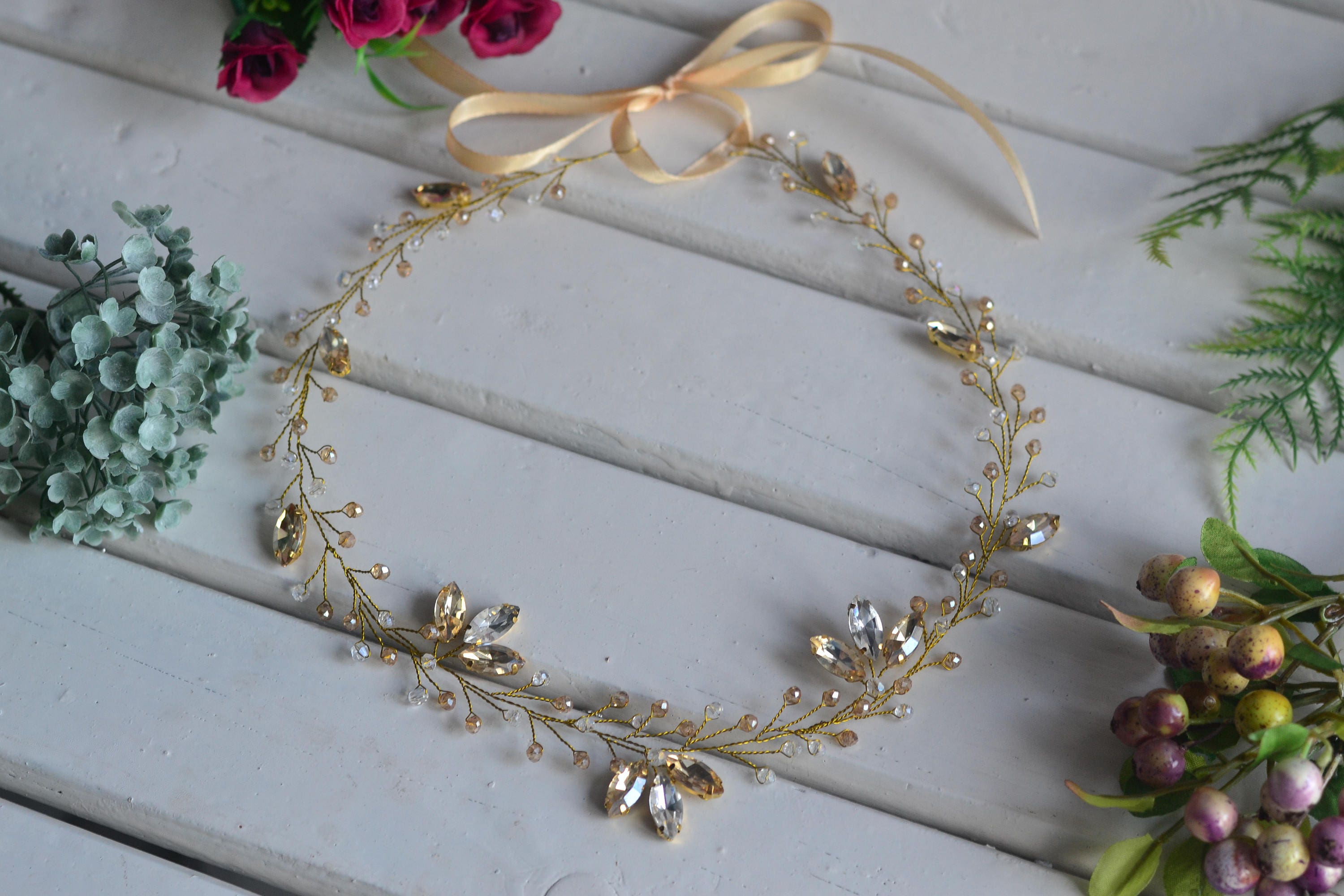 Wedding Crystal Vine for Bride Rhinestone Wedding Vine for - Etsy